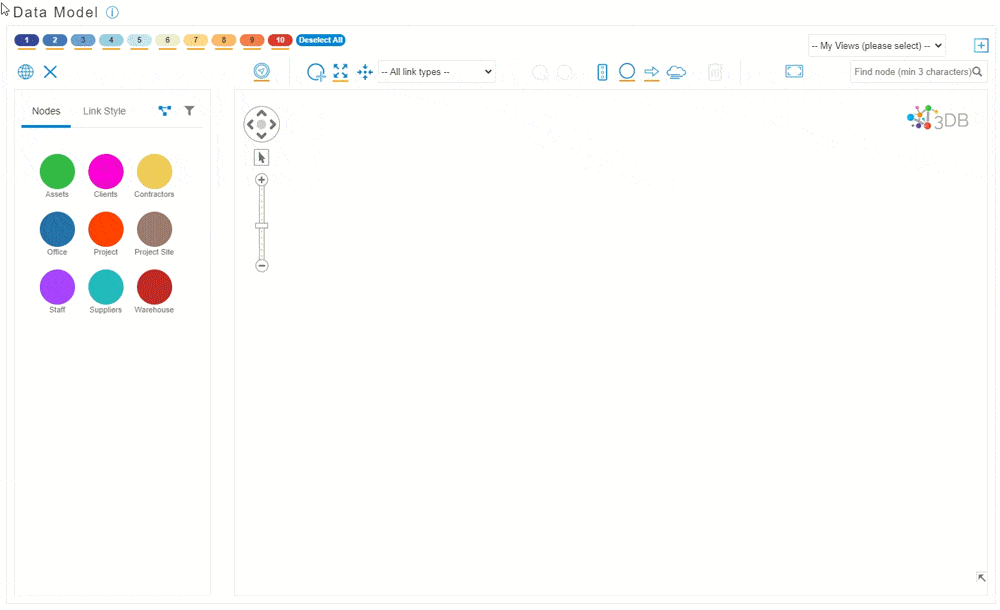 Kradle Data Visualizer | No Code Graph Database Modeling